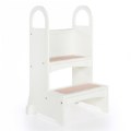 White High Rise Step-Up